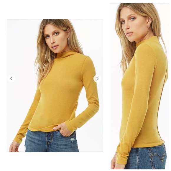 Tops | Mustard Yellow Long Sleeve | Poshmark